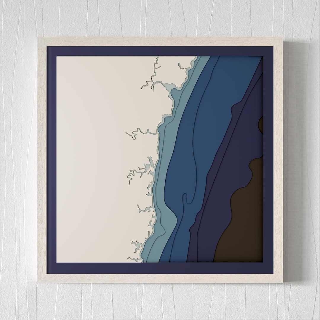 3D Map of Batemans Bay, Tuross Head, Narooma, Bermagui, NSW, AUS - Etsy
