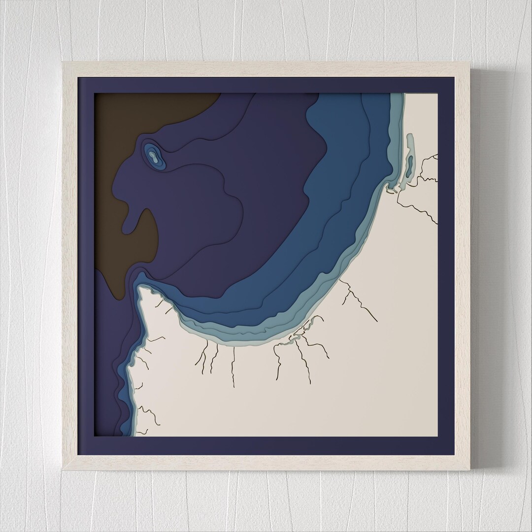 3D Map of Busselton, WA, AUS - Etsy