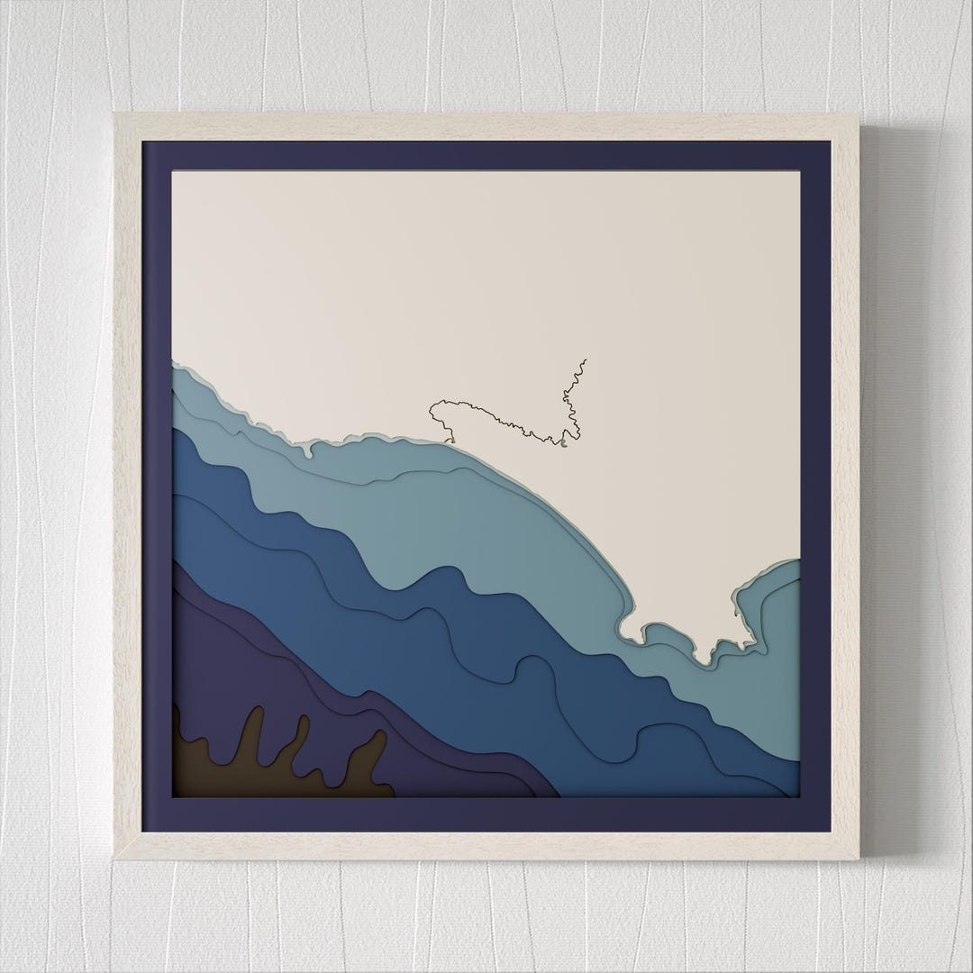 3D Map of Port Macdonnell to Cape Bridgewater, SA, AUS - Etsy