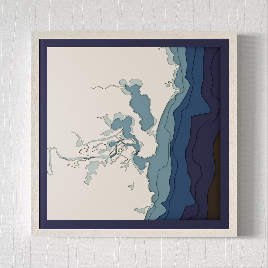 3D Map of Tuross River, NSW, AUS - Etsy