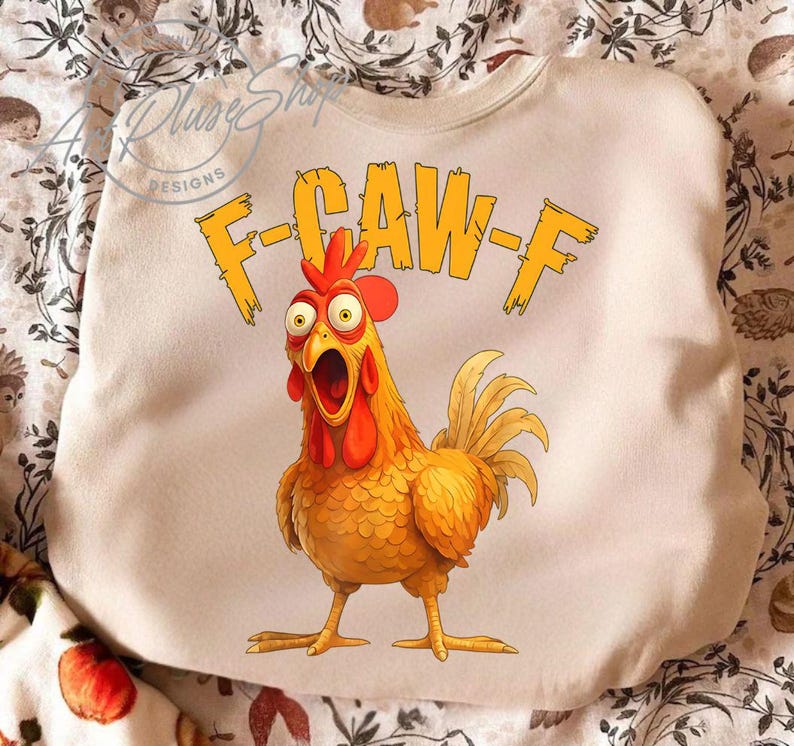 Funny Screaming Chicken PNG SVG, Sarcastic Rooster Design (digital ...