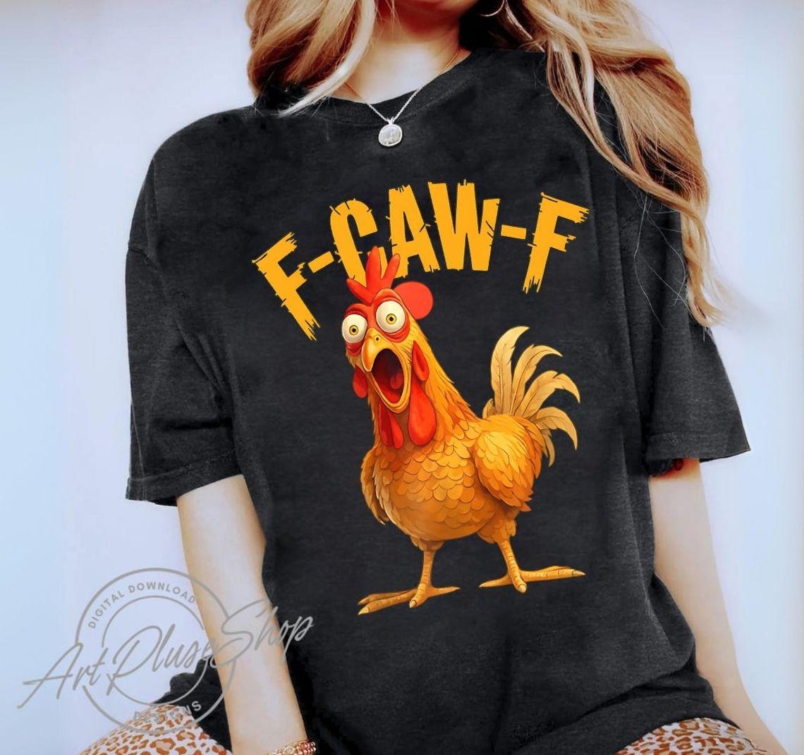 Funny Screaming Chicken PNG SVG, Sarcastic Rooster Design (digital ...