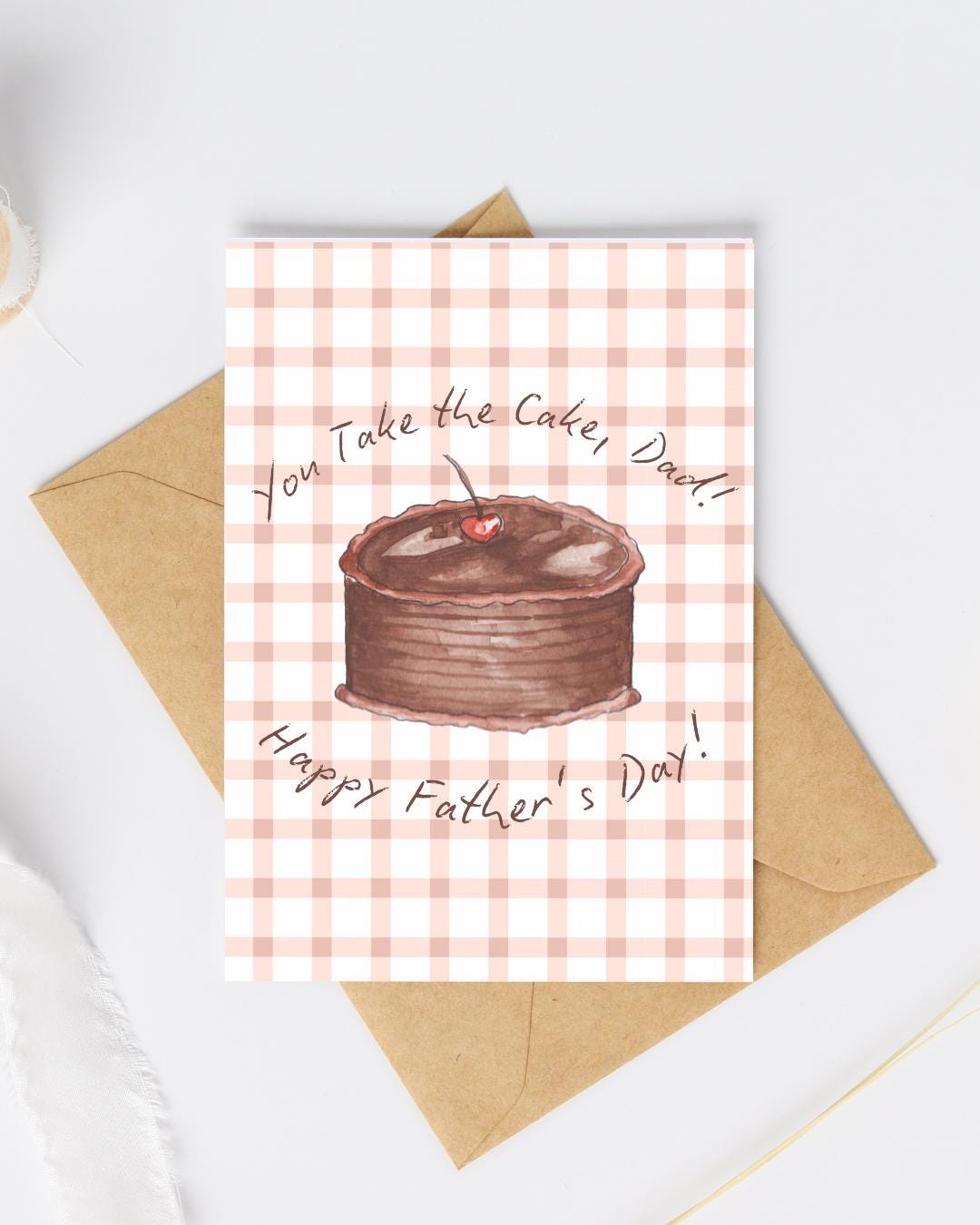Father’s Day Card Printable | Chocolate Cake Pun “you Take the Cake ...