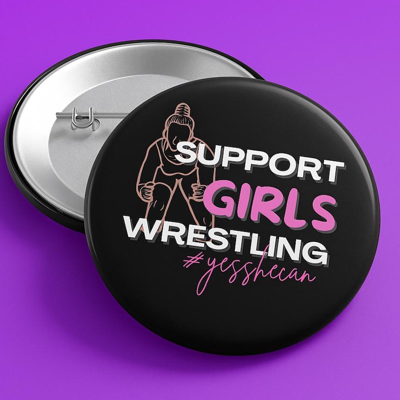 Female Wrestling Pin - Etsy