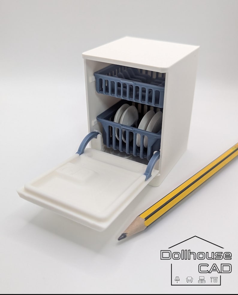 Dollhouse Dishwasher 1:12 Scale STL Digital File for 3D Printing - Etsy