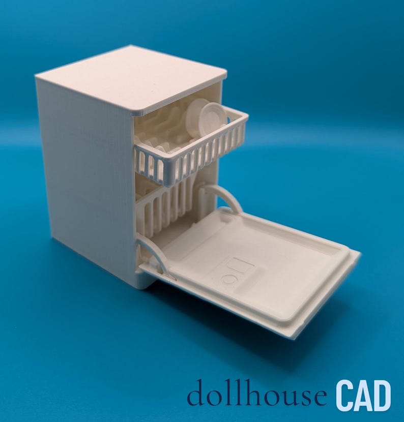 Dollhouse Dishwasher 1:12 Scale STL Digital File for 3D Printing - Etsy