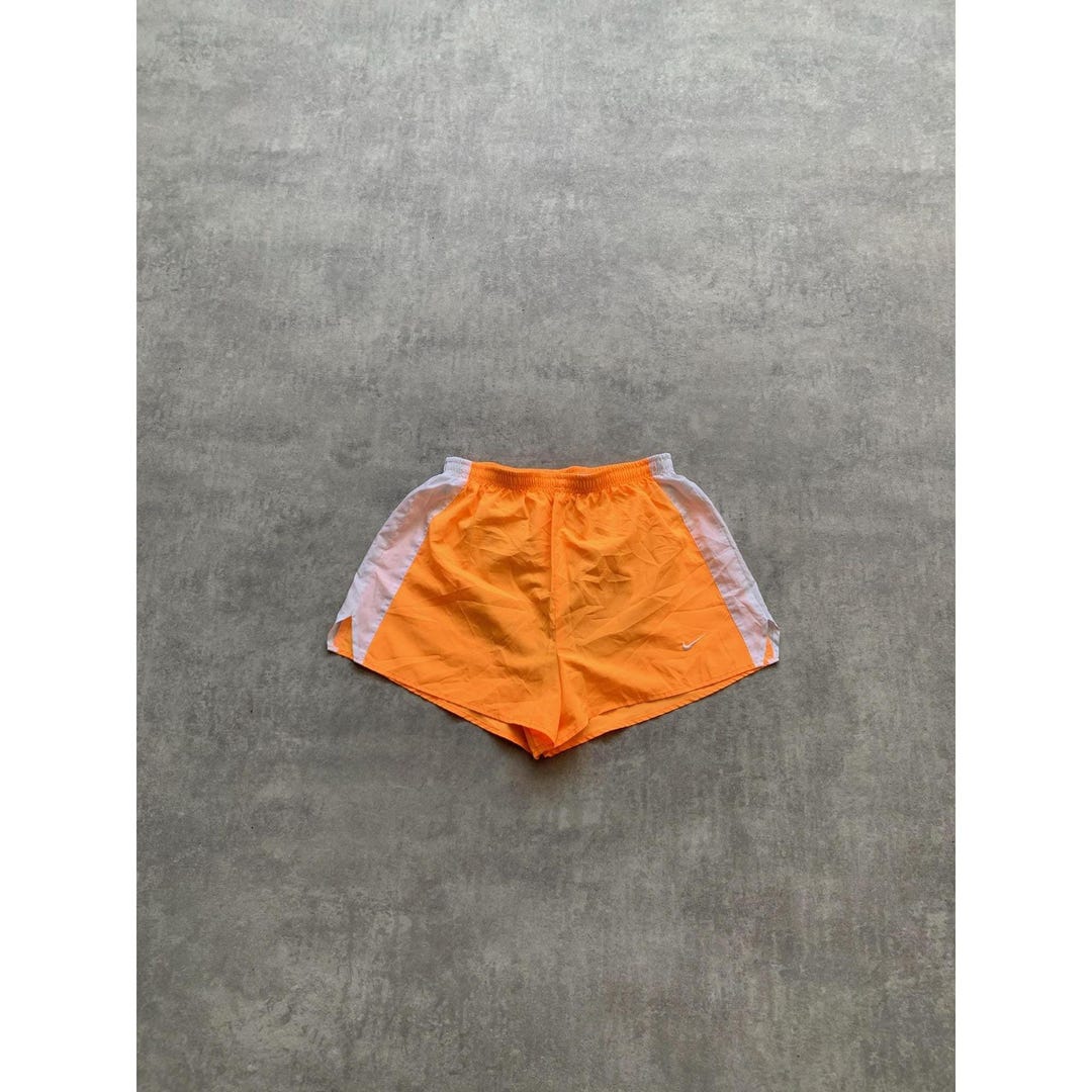 Nike Womens Dri Fit Ultralight Running Sportswear Shorts Size M Orange ...