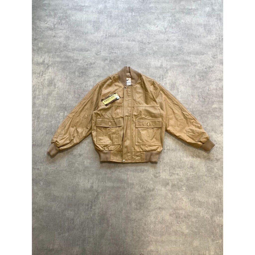 Echt Leder Leather Bomber Jacket Mens Size M Brown - Etsy