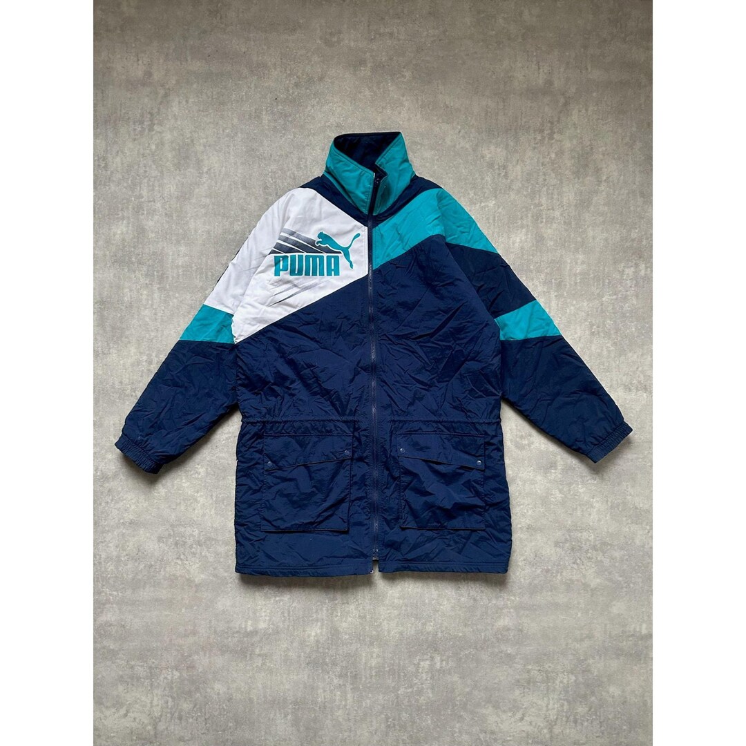Puma Parka Mens Winter Jacket Big Logo Size XXL 2XL Blue Navy - Etsy