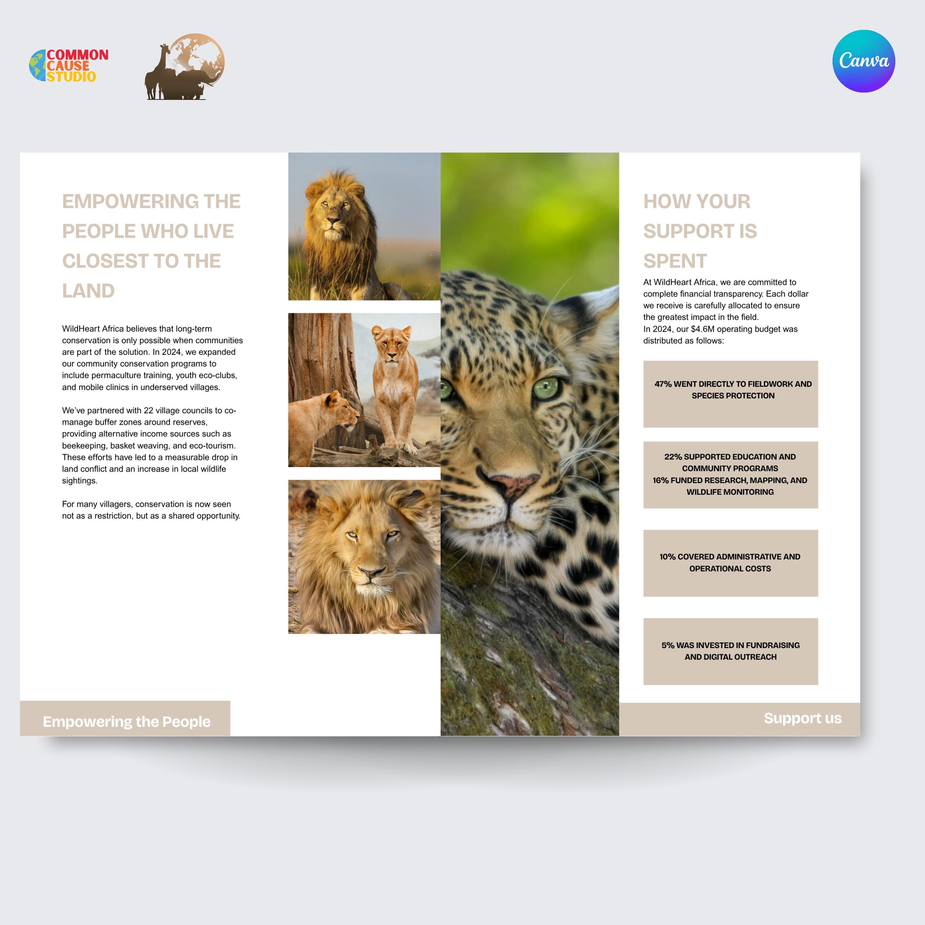 Digital Product | Newsletter Template | NGO Impact Report Canva Design ...
