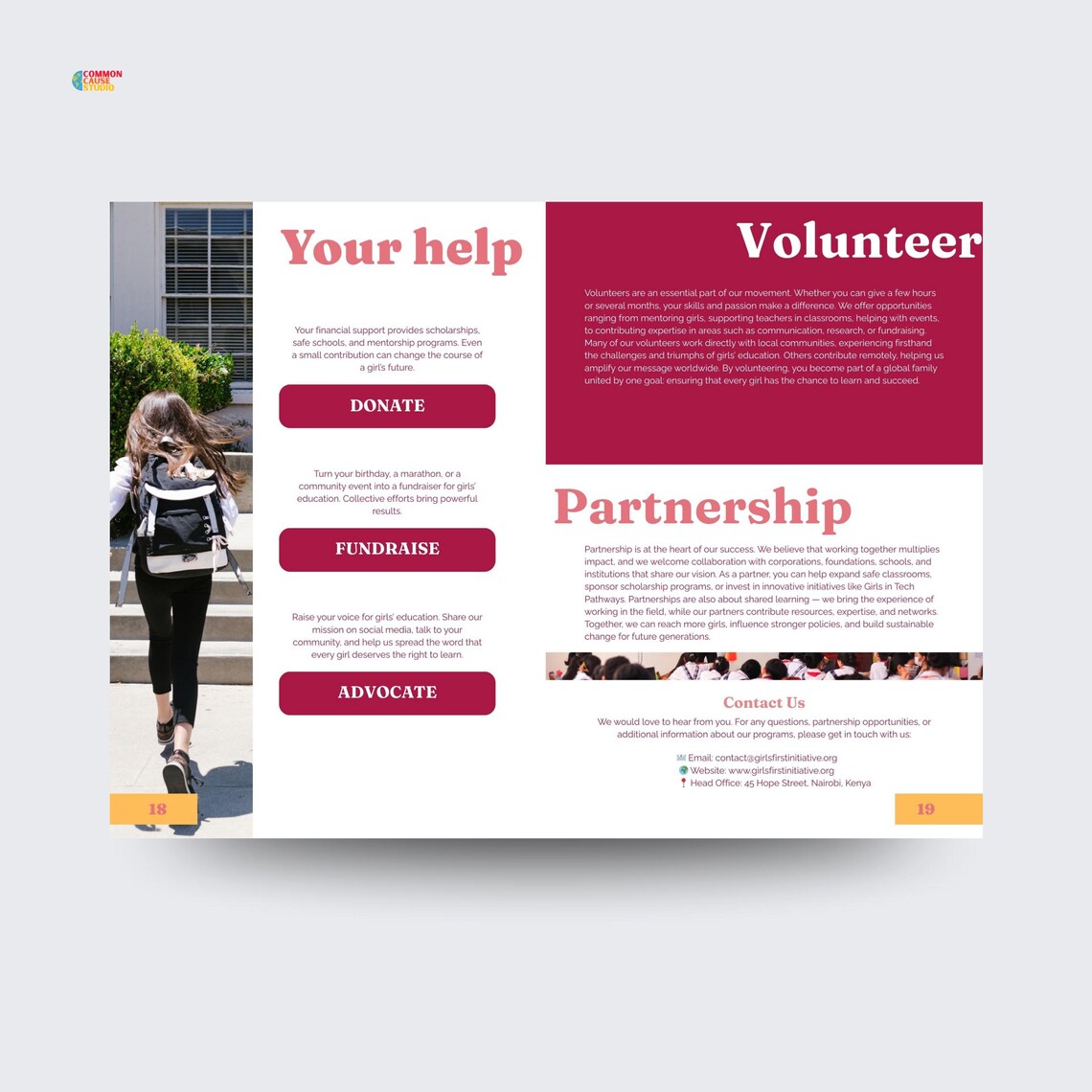 Annual NGO Report Template | Non-profit | Editable Canva | Charity ...