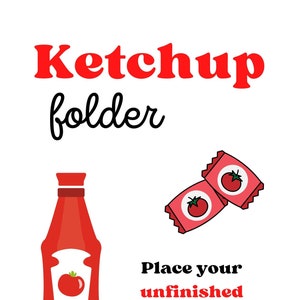 Student Folder Covers (includes Take Home Folder, Ketchup Folder, and ...