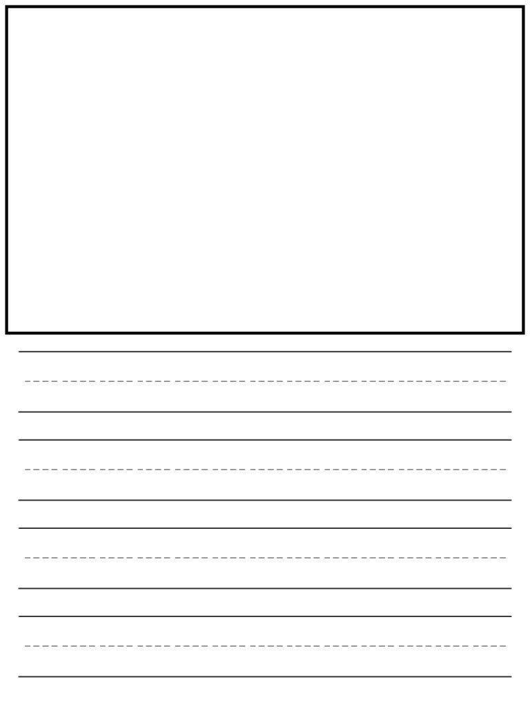 1st Grade Lined Paper