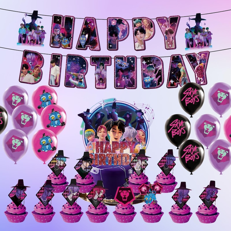Huntrix birthday party decorations - Etsy México