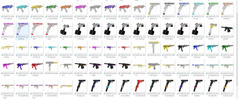 Fivem VVS Gun Pack 30+ Guns | Attachments| Drag & Drop| - Etsy