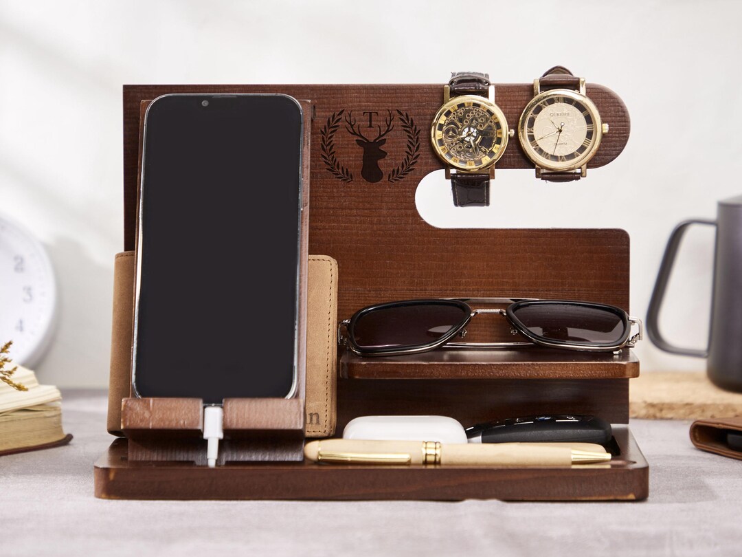Gift for Men Docking Station, It Keeps All Personal Items Organized ...