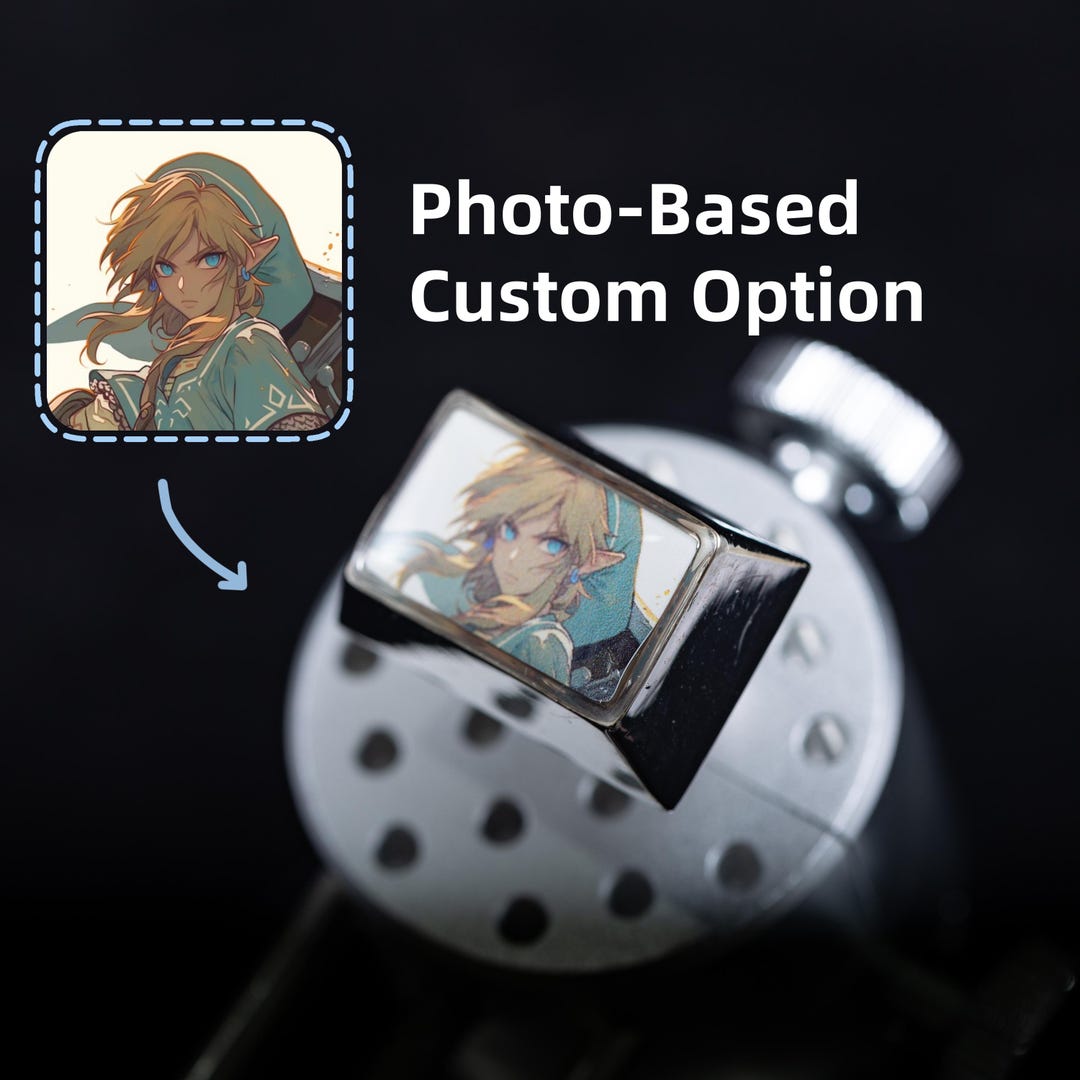 Legend of Zelda Link Keycap Artisan Metal Keycap Mechanical Keyboard ...