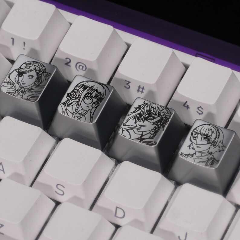 Persona Metal Keycaps Custom Zinc Alloy Artisan Keycaps Featuring Joker ...
