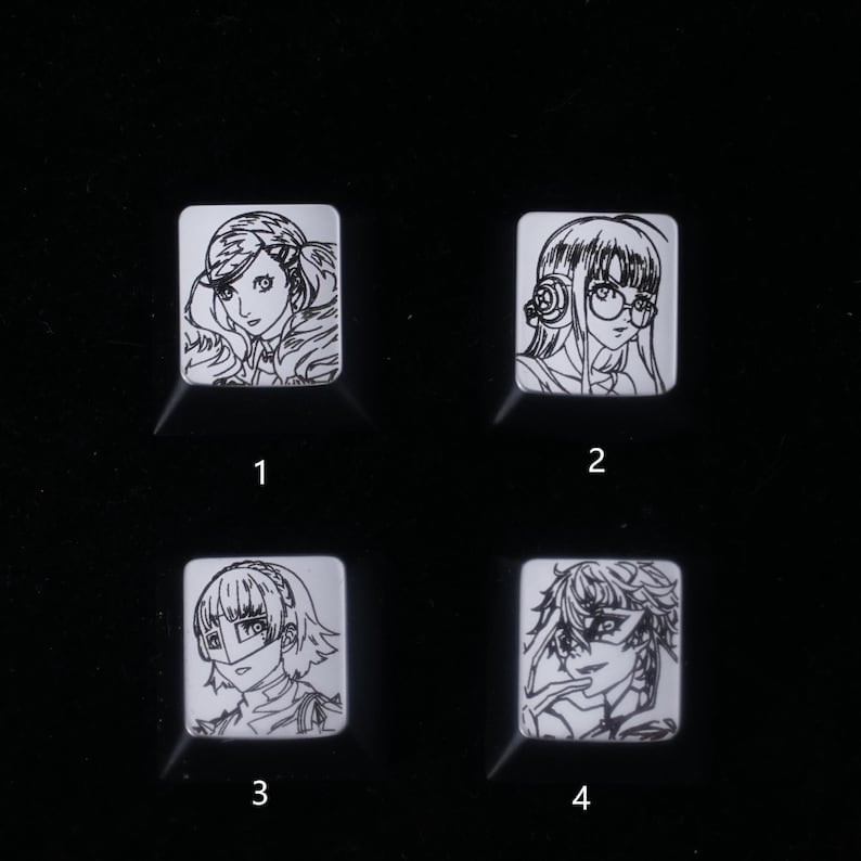 Persona Metal Keycaps Custom Zinc Alloy Artisan Keycaps Featuring Joker ...