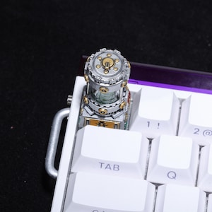 Biohazard Lab Capsule Keycap Handcrafted Resin Sci-fi Reactor Artisan ...