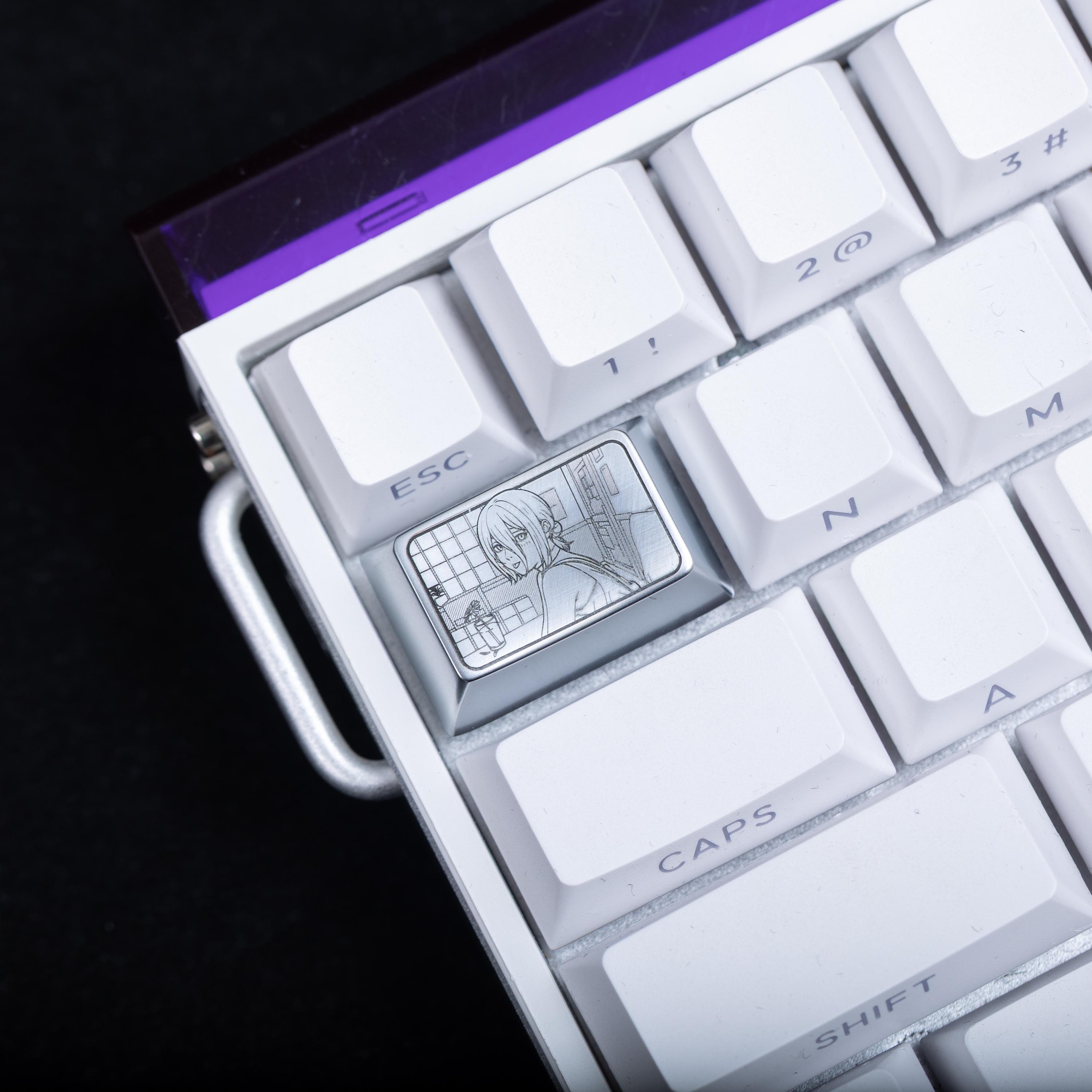 Chainsaw Man Metal Keycap Zinc Alloy Engraved Artisan Keycap for ...