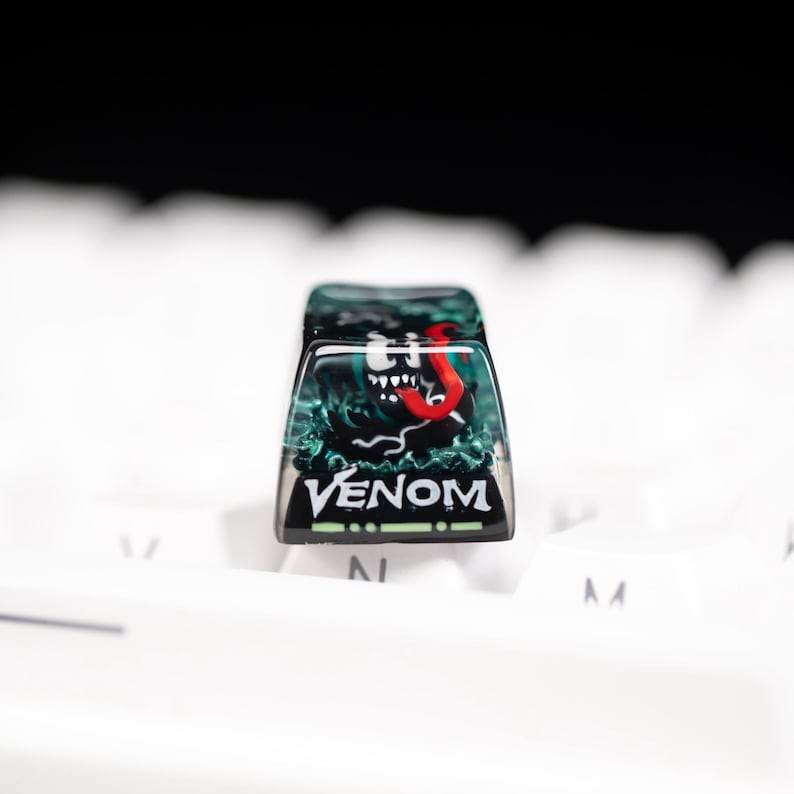 Dark Symbiote Monster Artisan Keycap Handmade Resin 1U Esc Key With ...