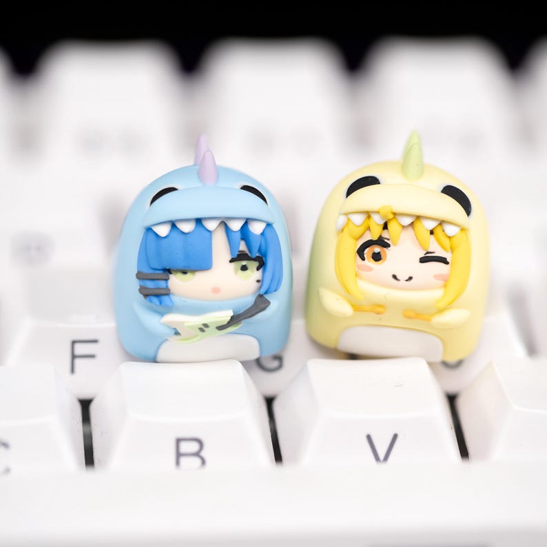 Anime Band Girl Keycap Set Chibi Kawaii Resin Artisan Keycaps for ...