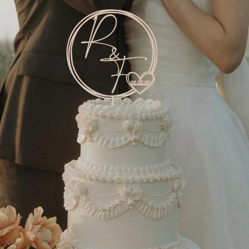 Wedding Cake Topper/personalized Cake Topper/rustic Cake Topper/custom ...