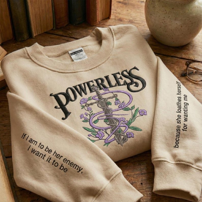 Powerless Series Lauren Roberts Embroidered Sweatshirt, Reckless ...