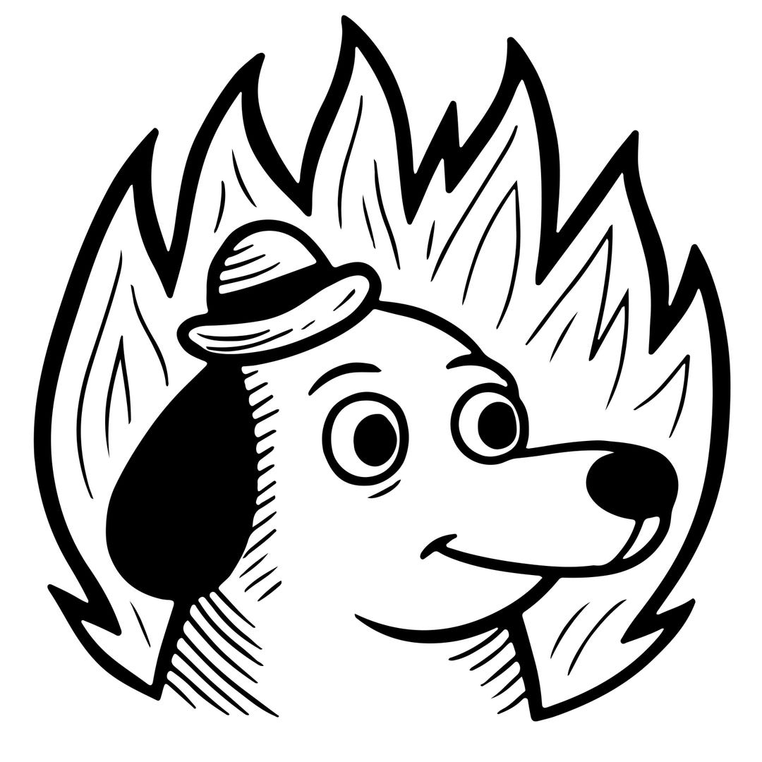 This is Fine SVG Meme Vector Funny Dog Meme in Fire Dog With A Hat - Etsy