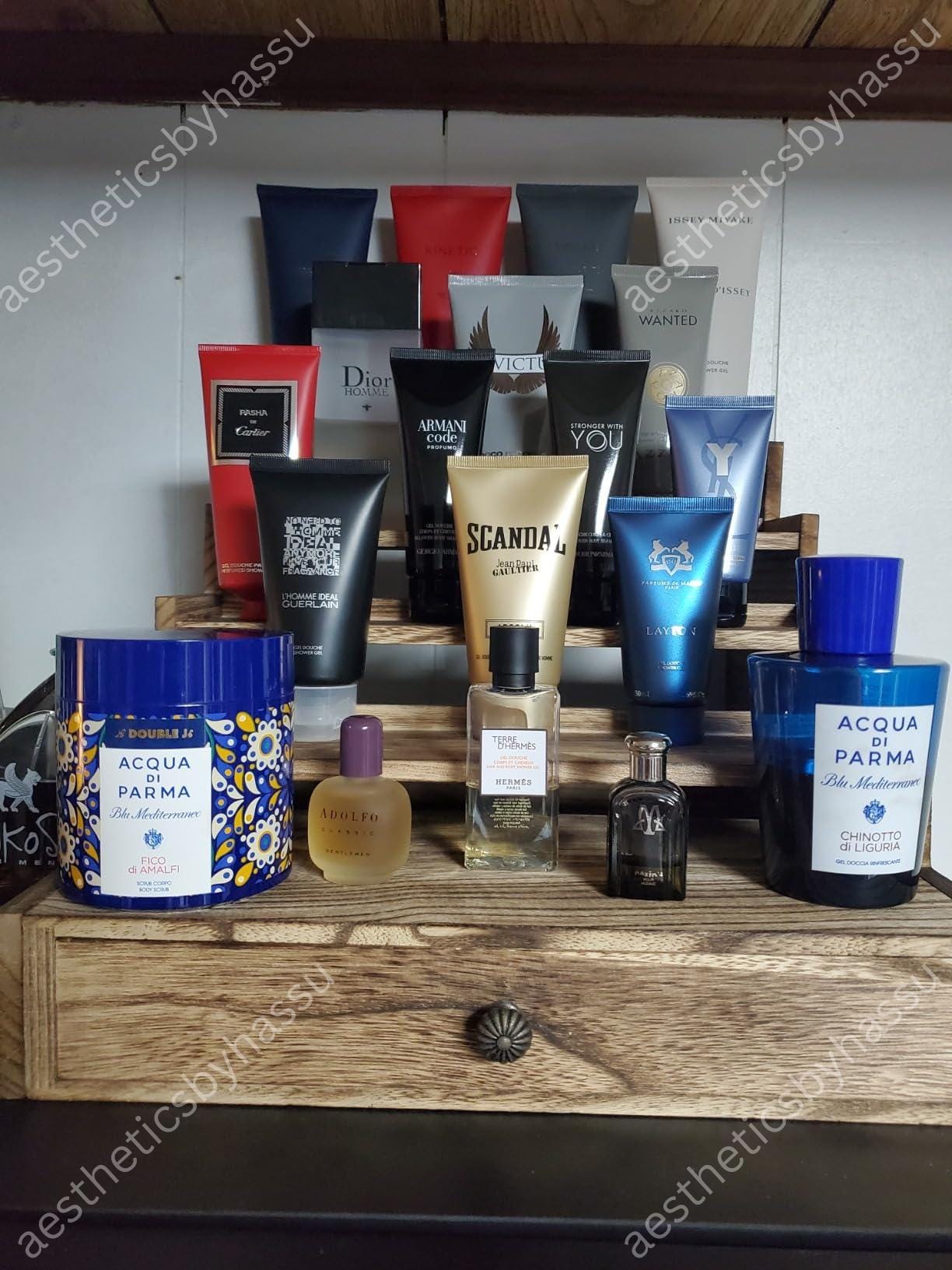 Wooden Cologne Organizer | Rustic Perfume Display Shelf With Drawer - Etsy