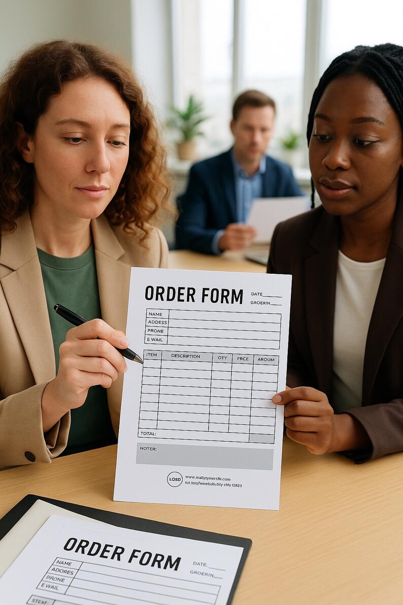 Printable Order Form Template: Small Business Sales Sheet (PDF Download ...