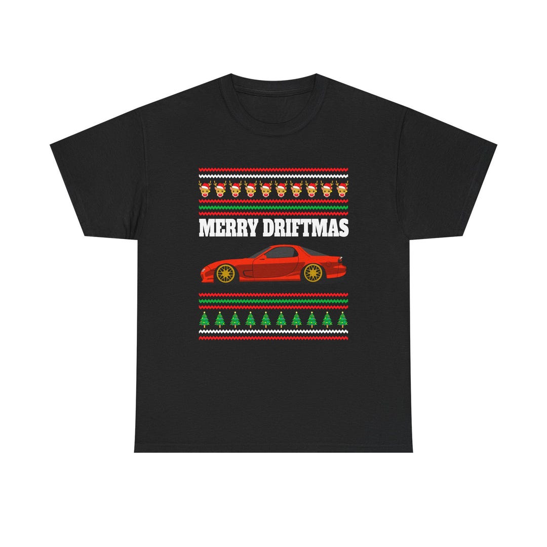 Merry Driftmas RX7 FD Ugly Christmas Sweater Style Shirt | JDM Drift ...