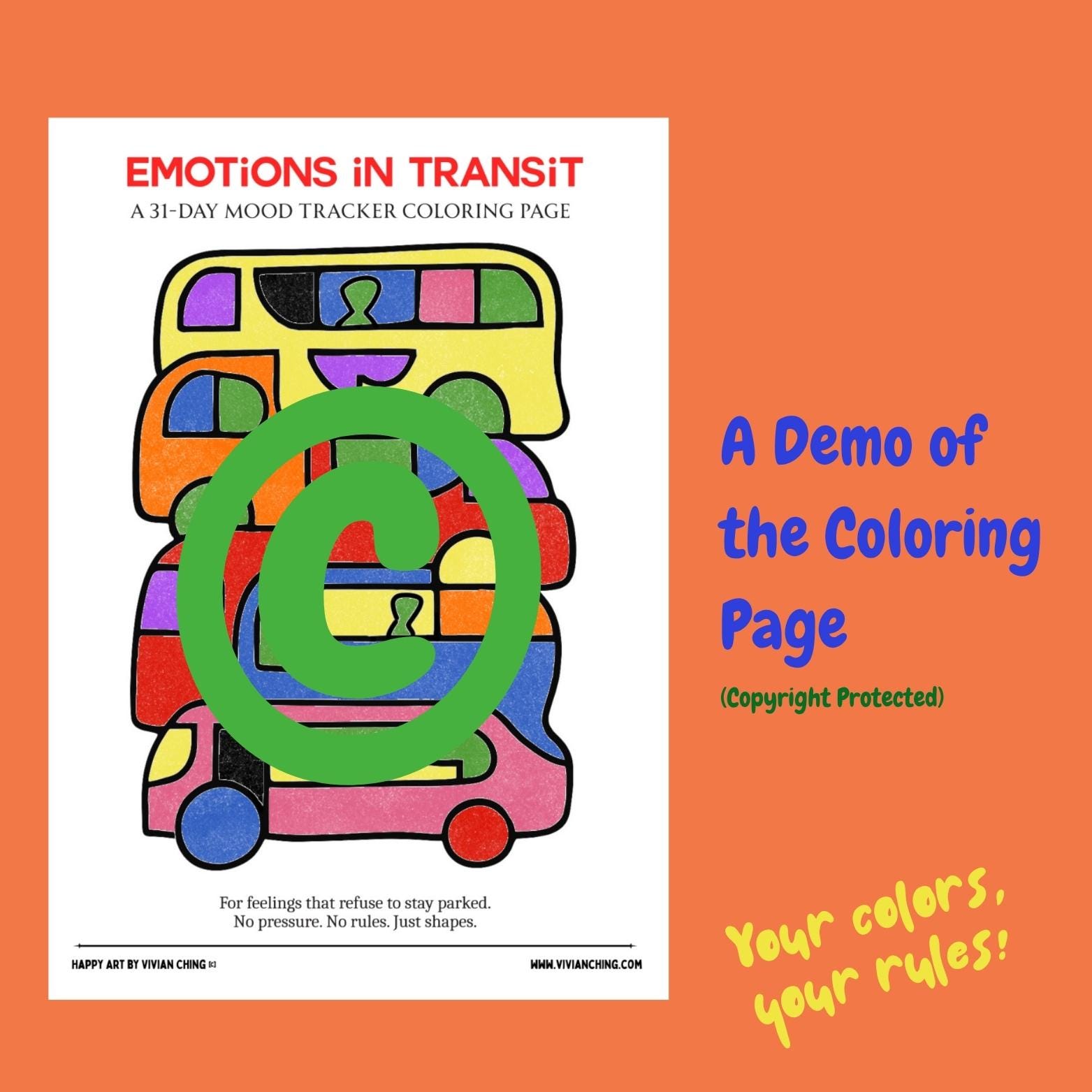 31-day Mood Tracker Printable Kit | Coloring + Drawing Prompts ...