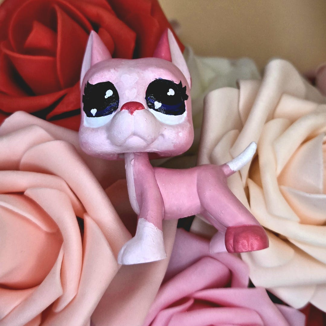 OOAK CUSTOM LPS Crouching Cat , Shorthairs, Dane, Dashounds - Etsy