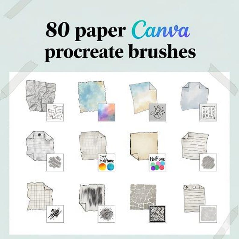 80+ Canva Paper Templates Bundle Vintage Torn Kraft Pastel Paper ...