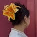 Mango Lily XL Faux Flower Hair Clip - Etsy