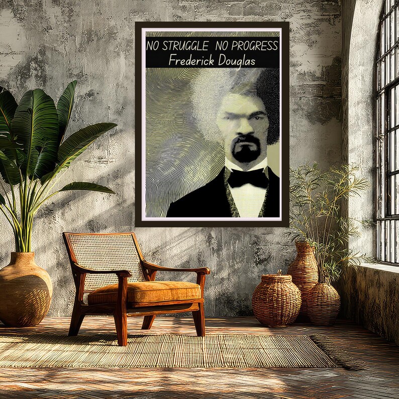 Frederick Douglass Quote Print, Empowering Office Wall Art (digital ...