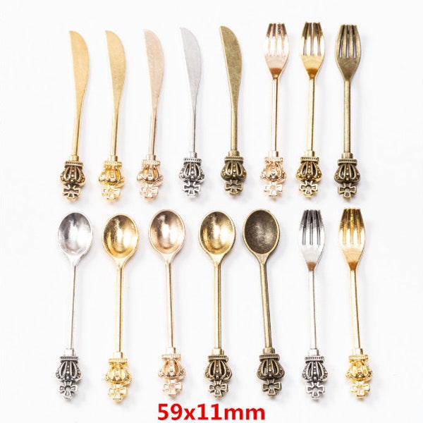 Antique Silver Spoon With Cross - Etsy