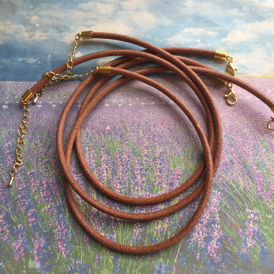 2pcs 7-27 Inch Adjustable 4mm Thickness Natural Brown Genuine(real ...