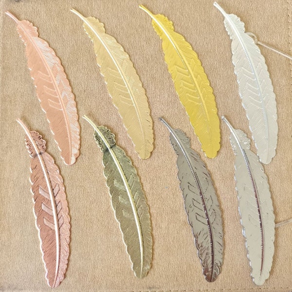 Feather Bookmarks - Etsy