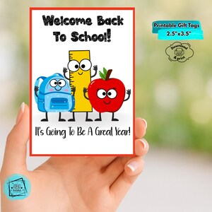 Welcome Back to School Printable It's Going to Be a Great Year Tag ...