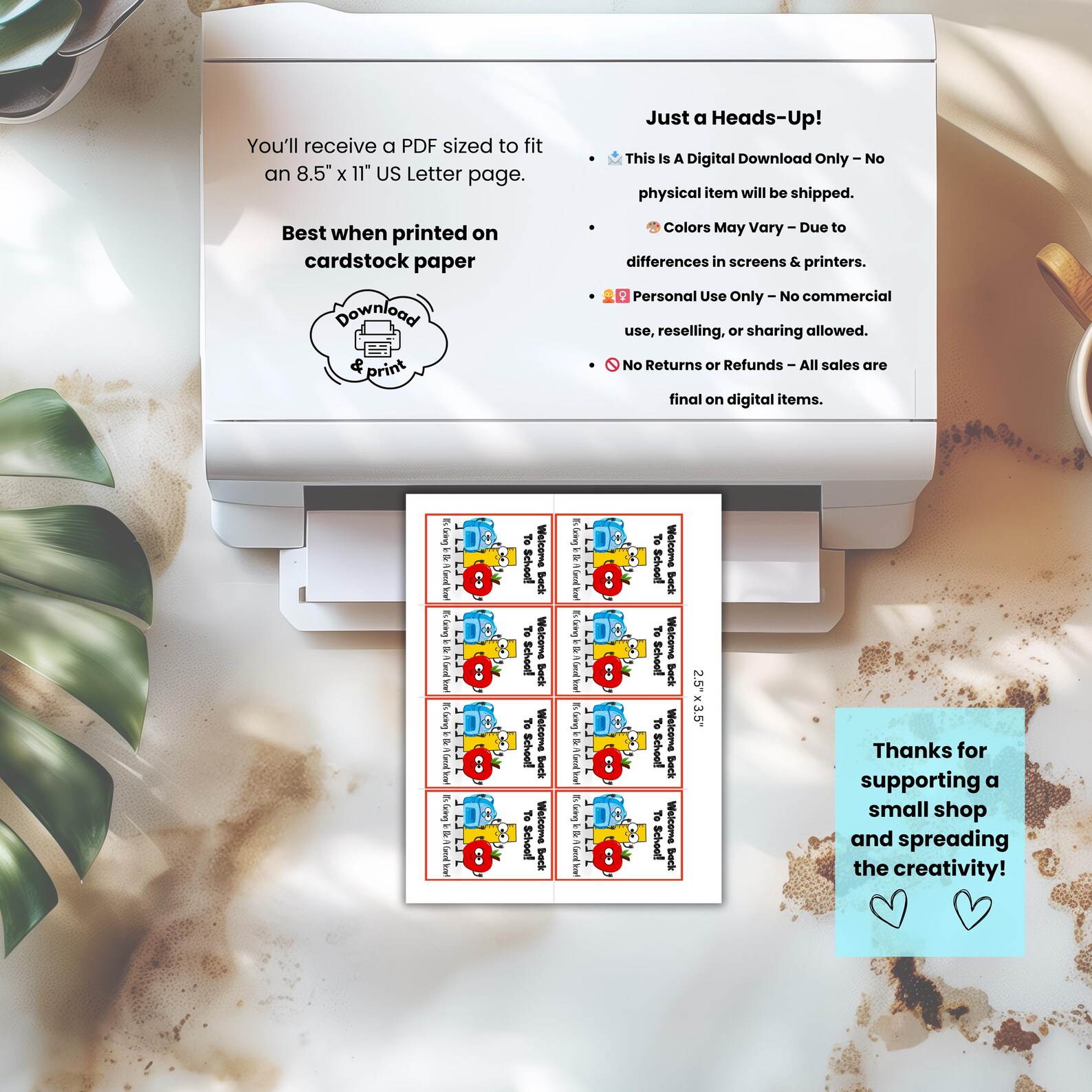 Welcome Back to School Printable It's Going to Be a Great Year Tag ...