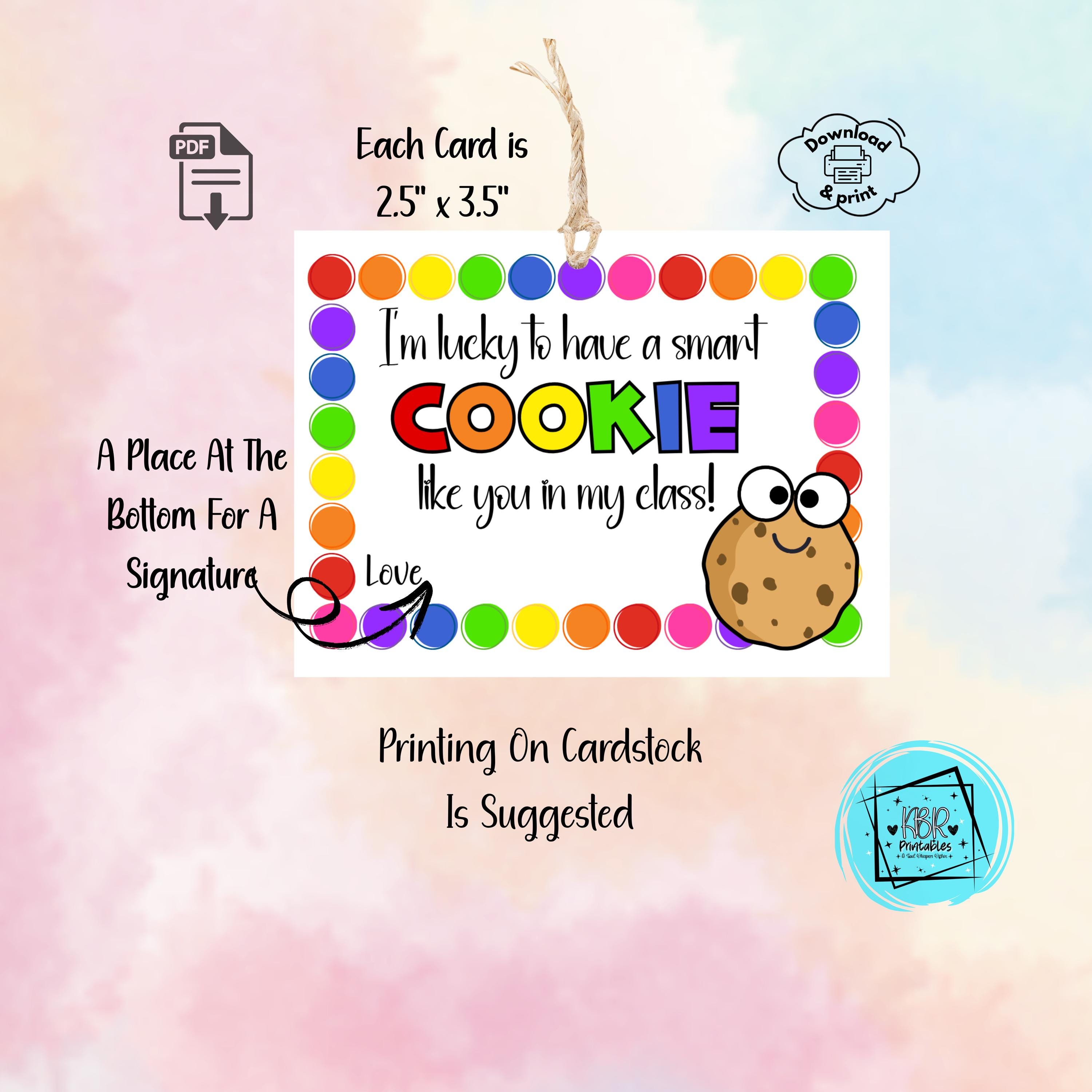 Back to School Printable Gift Tags – One Smart Cookie Favor Happy First ...