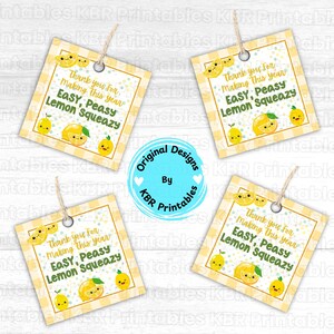 End of the Year Tag Easy Peasy Lemon Squeazy Thank You Tag Lemons Gift ...