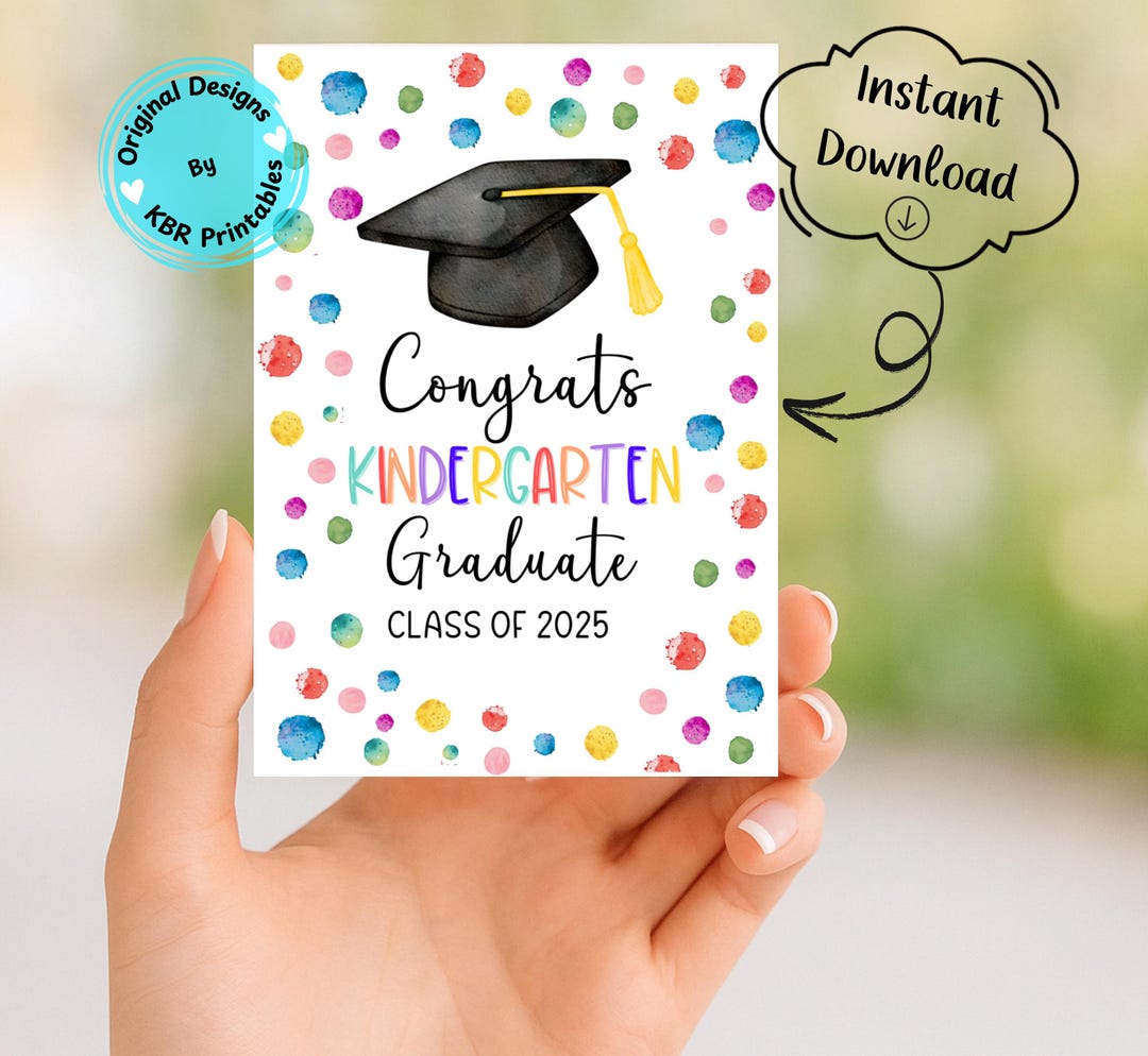 End of the School Year Kindergarten Graduation Gift Tag Star Class of ...