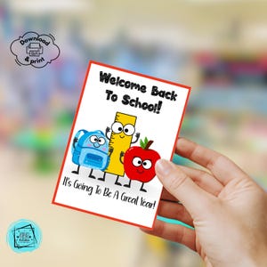 Welcome Back to School Printable It's Going to Be a Great Year Tag ...