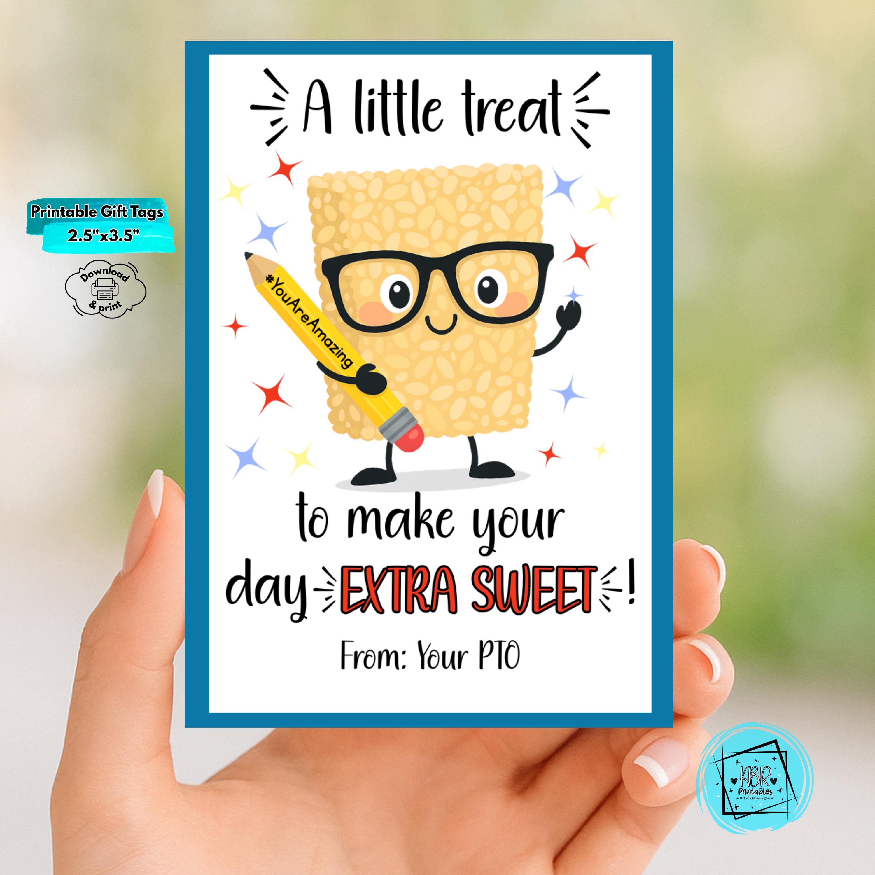 Teacher Gift Back to School Printable From PTO Treat Tag Meet the ...