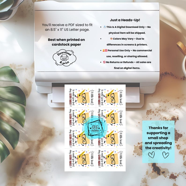 First Day of School Teacher Gift Back to School Printable Treat Tag ...