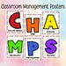 Classroom Posters for Teachers: CHAMPS Behavior Management & Positive ...